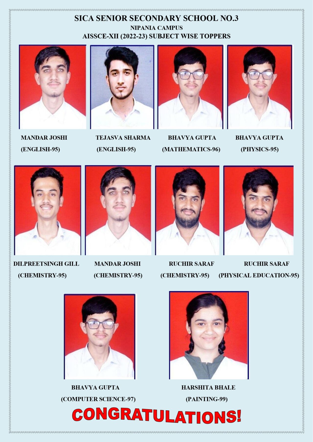 CLASS-XII BOARD RESULT 2023 - Newnipania